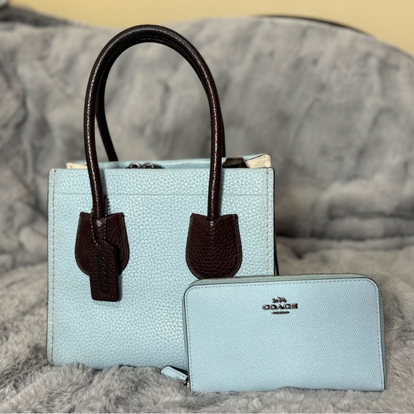 Coach | Bags | Coach Cashin Carry Tote 22 In Colorblock Waterfall Multi ...